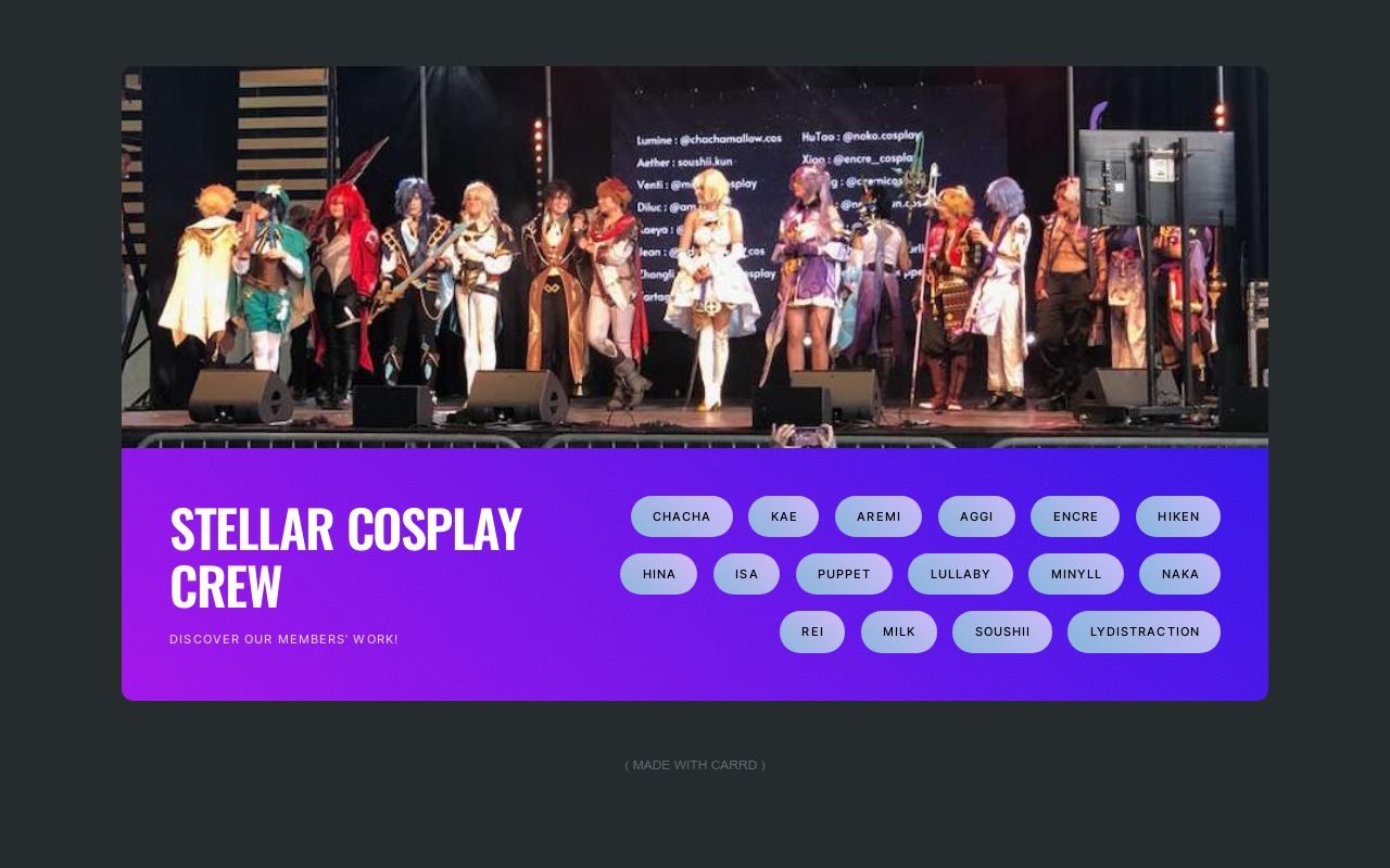 Stellar Cos Crew